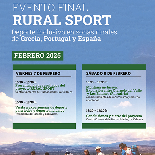 Proyecto RURAL SPORTS: Deporte inclusivo en zonas rurales en la Sierra ...